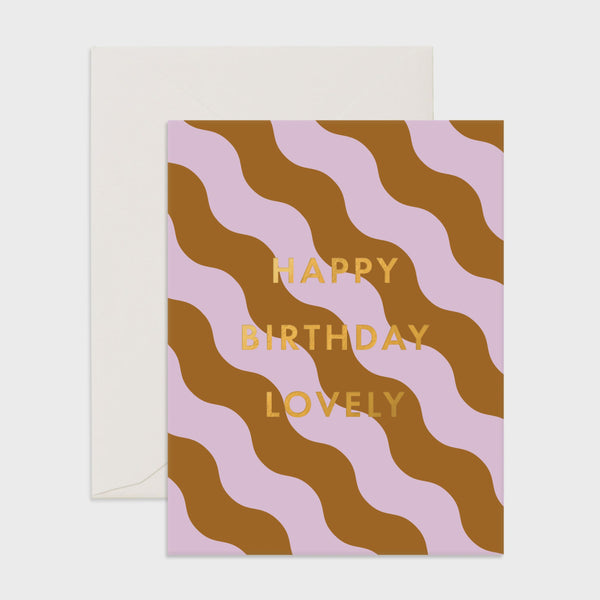 Happy Birthday Lovely Ripple Card
